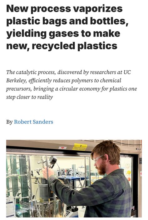 Professor Erwin Loh On Linkedin Plastic Gases Recycled Science