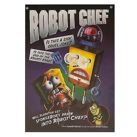 Spongebob Squarepants Robot Chef Wall Banner Furwarm Offer