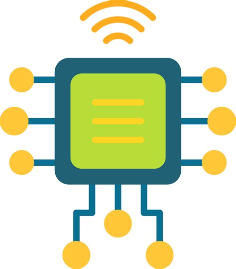 Computer Chip Flat Icon 43305211 Vector Art At Vecteezy