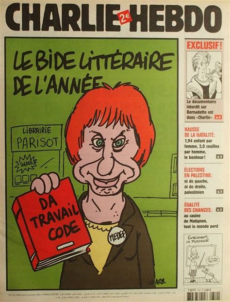 Charlie Hebdo N 710 Mercredi 25 Janvier 2006 Couverture De Charb