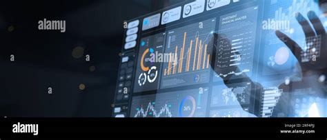 Analyst Working On Business Ai Analytics Dashboard With Kpi Charts And