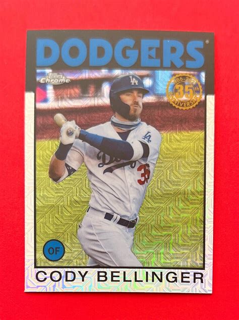 Cody Bellinger ~ 2021 Topps Chrome Silver Pack ~ Mojo Refractor Ebay