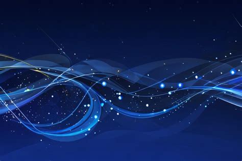 Premium Ai Image Abstract Wave With Moving Dots And Lines Flow Of Particles Cyber Technology