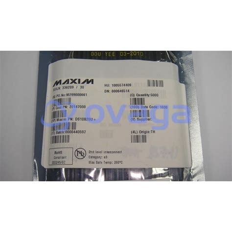DS18B20U ADI - Temperature Sensors - Ovaga Technologies
