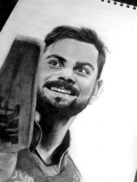 A Pencil Drawing Of A Man With A Goatee And Beard Smiling At The Camera
