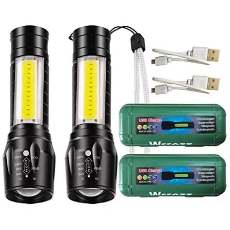 Linterna Led Recargable Usb Antorcha Mini Pequeña Luz Cuotas Sin