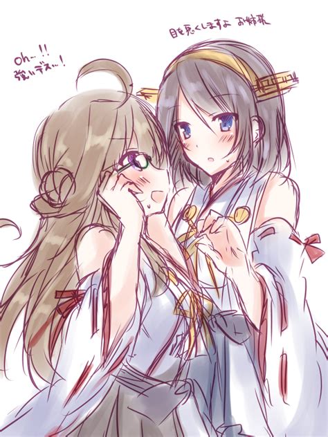 Kongou And Kirishima Kantai Collection Drawn By Sakuraromu Danbooru