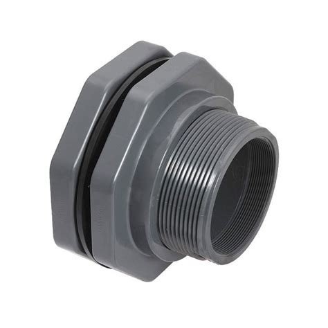 4 In Pvc Threaded Bulkhead Fitting W Viton 34700240 Snyder