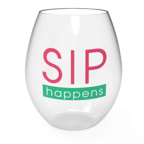 Ig Design Sip Happens Wine Glass 1 Ct Kroger