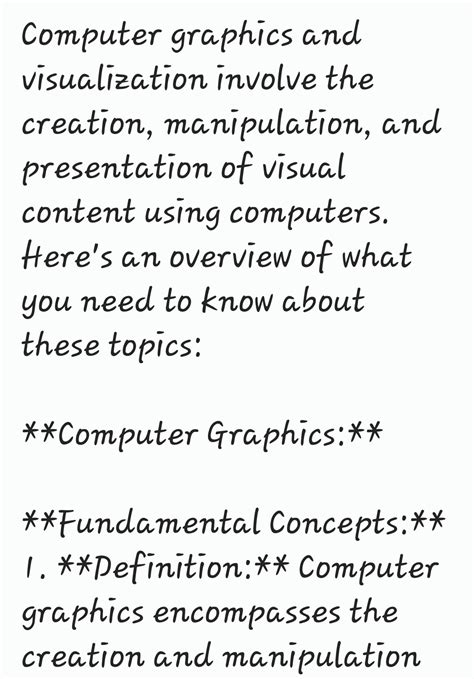 Solution Everything You Need To Know About Computer Graphics