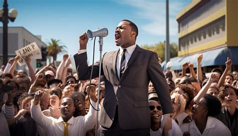 Premium Ai Image Stage A Reenactment Of The Iconic I Have A Dream