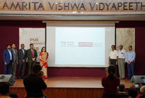 Amrita School Of Business Inaugurates Tamil Nadus First Pmi Student