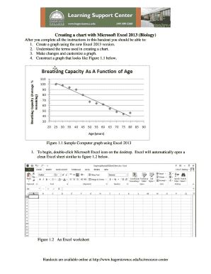Fillable Online Creating A Chart With Microsoft Excel 2013 Biology Fax Email Print PdfFiller