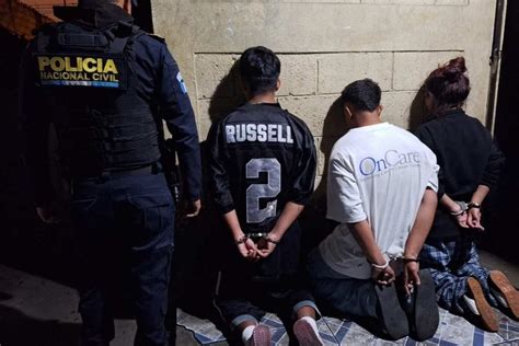 Capturan A Pandilleros Con Arsenal En La Zona 18