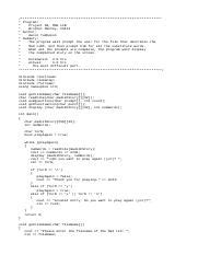 Project08 Cpp Program Project 08 MAD LIB Brother Manley