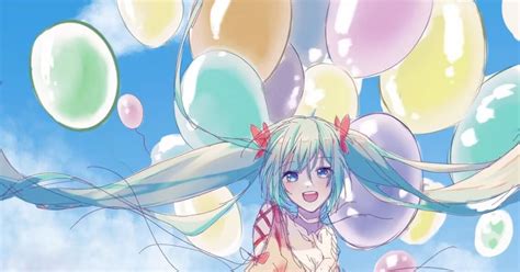 初音ミク 从天而降来到我身边 Liwのイラスト Pixiv