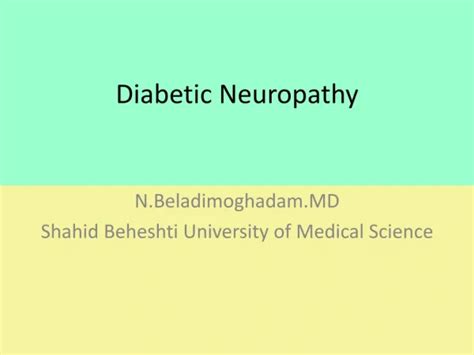 Ppt Signs Someone Has Diabetic Neuropathy Powerpoint Presentation
