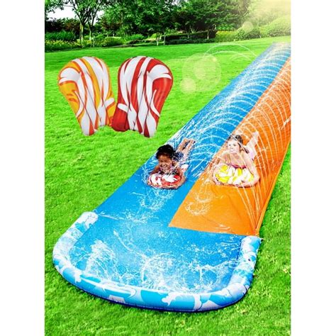 Syncfun 32 5ft Extra Long Water Slide And 2 Inflatable Boards Heavy