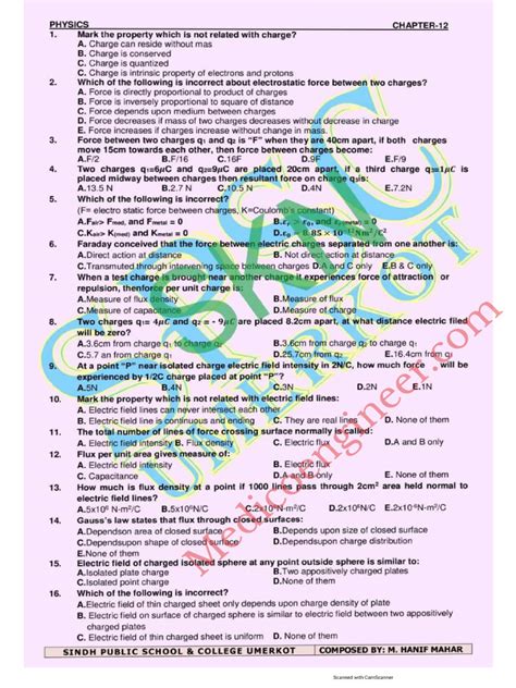 Medicoengineer Com Spsc Physics Chap 12 Mcqs Pdf