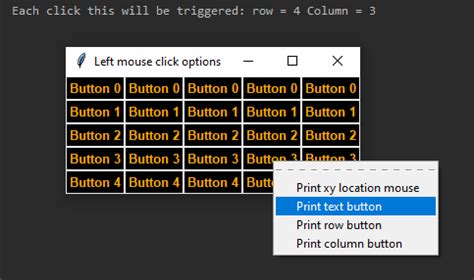 Github Jeroenkreuk Menu Mouse Click Tkinter This Handy Example Shows
