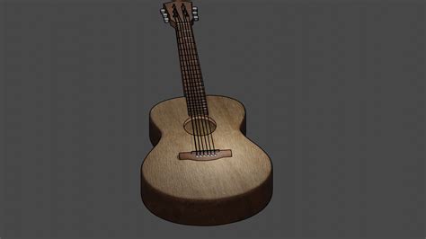 Acoustic Guitar Free 3d Model By Namora2003