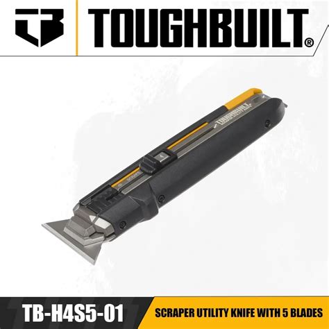 Toughbuilt TB-H4S5-01 มีดอรรถประโยชน์แบบขูดพร้อมเครื่องมือมือ 5 ใบมีด ...