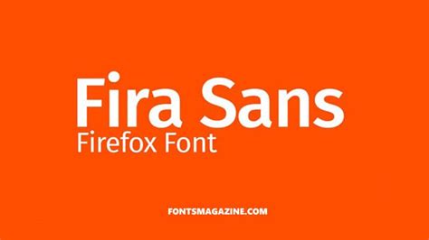 Fira Sans Font Free Download The Fonts Magazine