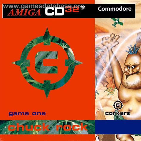 Chuck Rock Commodore Amiga Cd32 Artwork Box