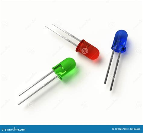 3mm Led Diode Stock Photo Image Of Colorful Glowing 100126708