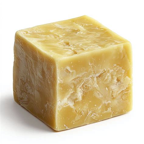 Delicious Cheddar Cheese Cube Food Ingredient Dairy Product Gourmet Fresh Block Isolated On
