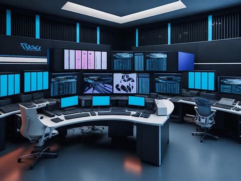 Premium Ai Image Cctv Security Room