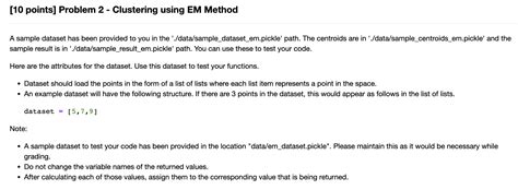 A Sample Dataset Has Been Provided To You In The