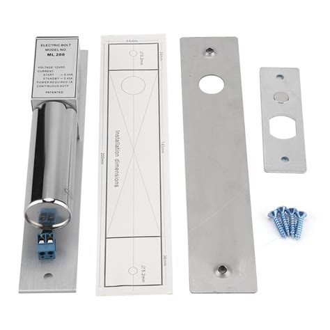 Jp Ankroyu 電気錠 電磁ほぞ穴ロック 2芯停電ロック ガラスドア電気錠 木製ドア 金属ドア ガラスドア 耐火ドア用 Diy・工具・ガーデン