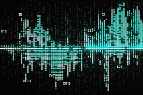 Abstract Technology Binary Code Background With Binary Data Fall From The Top Of The Screen