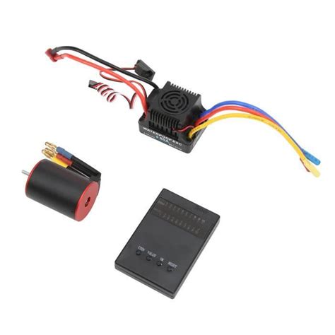 Fafeicy Combo moteur ESC RC Kit ESC sans balais 80A étanche RC avec