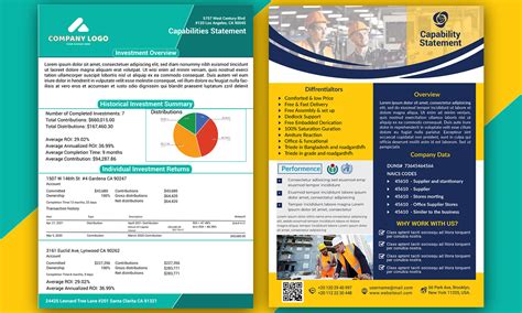 Corporate Capability Statement Template Design Behance