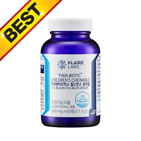클레어랩스 닥터피엔티 프로바이오틱스 컴플리트 칠드런스 츄어블 860mg X 60정 티몬