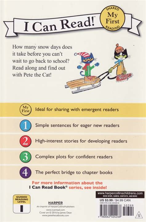 Pete The Cat Snow Daze I Can Read My First Shared Reading