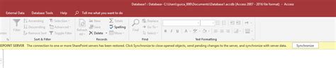 ms access 2016 auto sync with sharepoint list on open by vba super user