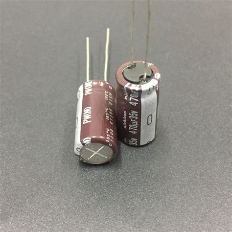 10pcs 470uF 35V NICHICON PW Series 10x20mm Low Impedance Long Life