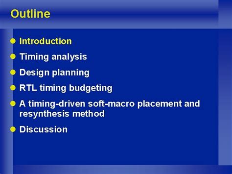 Hdlbased Layout Synthesis Methodologies Allen C H Wu