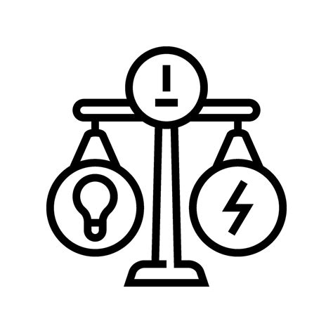 Grid Balancing Energy Line Icon Vector Illustration 35559818 Vector Art