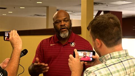 Watch Fsu Wr Coach Ron Dugans Talks About Johnny Wilson Keon Coleman