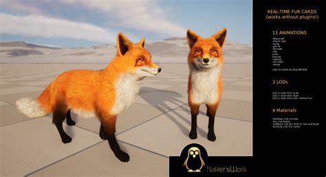 Red Fox In Characters Ue Marketplace