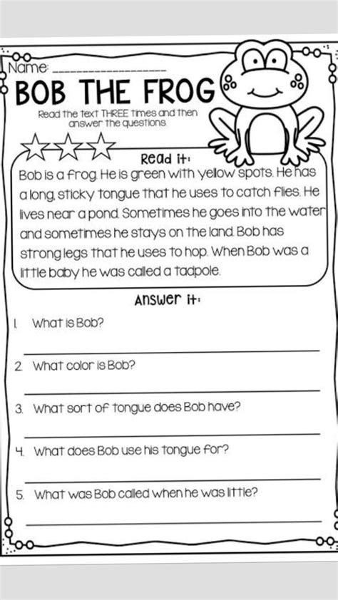 Reading Comprehension Practice English Level A1 Reading