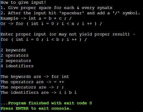 Compiler Design Exp 1