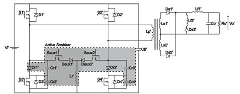 Full Bridge Soft Switched Dc Dc Converter With Nondissipative Snubber Download Scientific Diagram