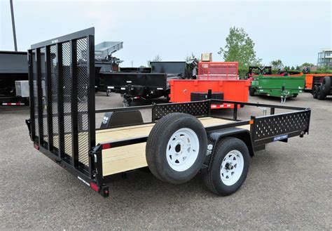 Atv 2020 Sure Trac 7x12 Tube Top Atv Utility Trailer Black
