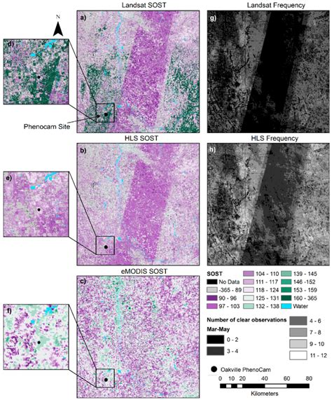 Spatial Distribution Of Sost Based On Landsat 8 Hls And Emodis Datasets Download Scientific