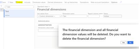 How To Removehandle Unused Financial Dimension In D365 Fando Vs Ax 2012 D365 Finance And Operation